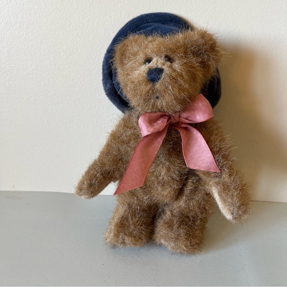 Boyds Bears | Toys | Vintage Boyd Bear With Floppy Blue Flowered Hat ...